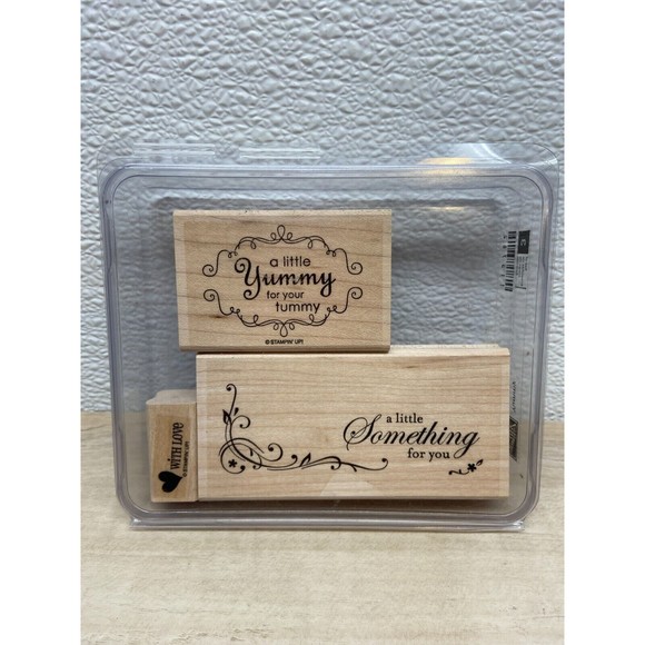 Stampin' Up! | Art | Stampin Up Yummy Set Of 3 Wood Mounted Rubber ...